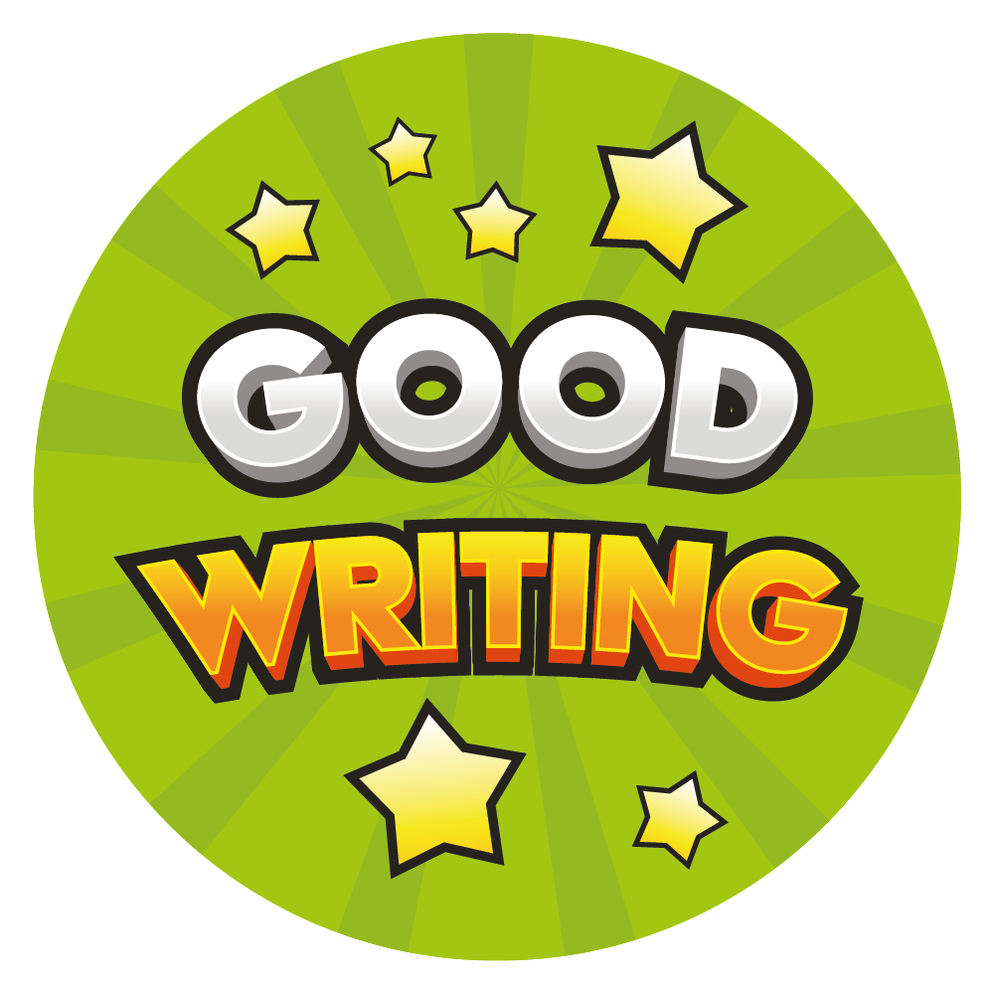 Writing Star Praise Words Reward Stickers — MyClassroom